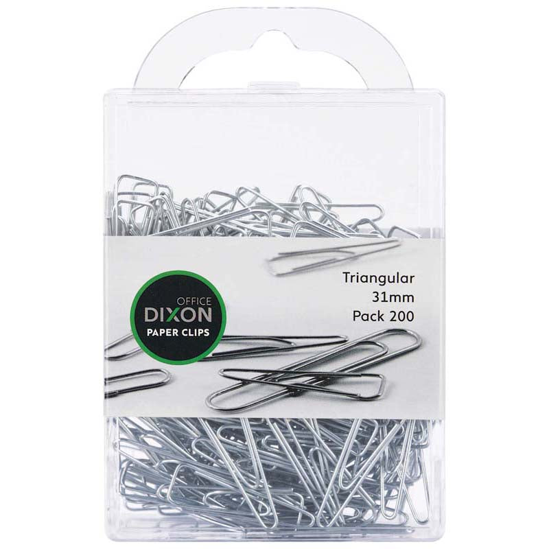 Dixon Paper Clips 31mm Tri Pack 200 – Stationery Online NZ