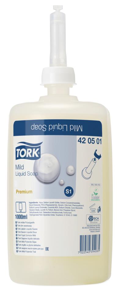 Tork S1 Mild Liquid Soap 1 Litre 420501 – Stationery Online NZ