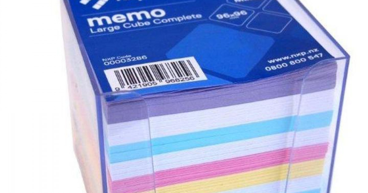 Large Memo Cube Complete Standard Full Size