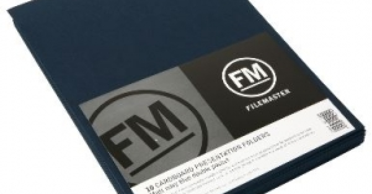 FM Folder Presentation Matte Navy 10 Double Pocket Pack 240gsm