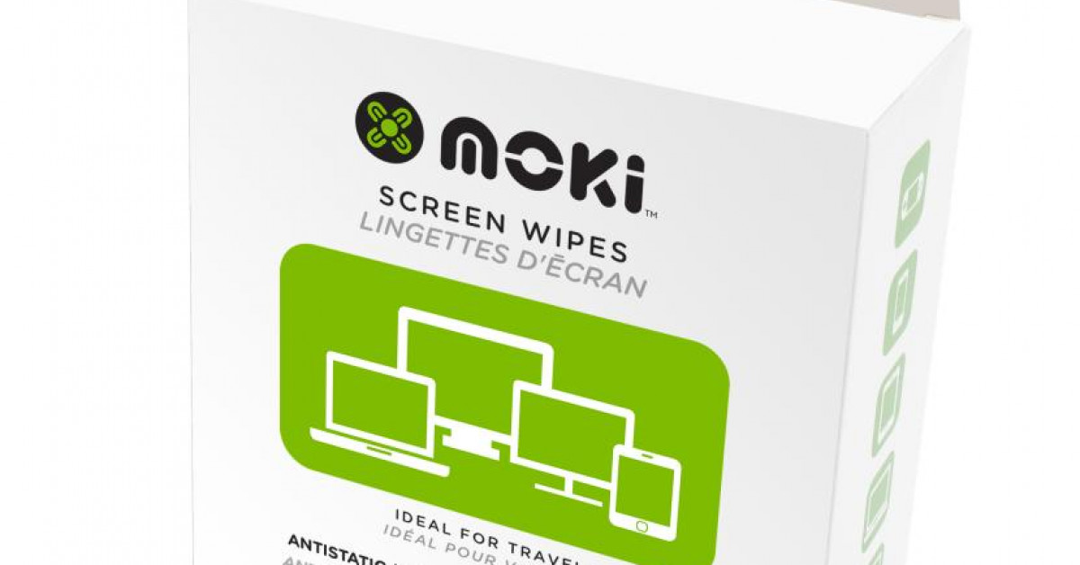 Moki Screen Clean Wipes Box Of 100