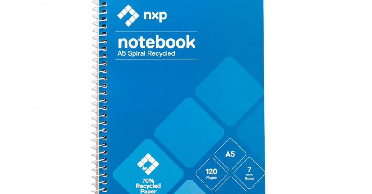 NXP Spiral Notebook Recycled A5 120 Pages