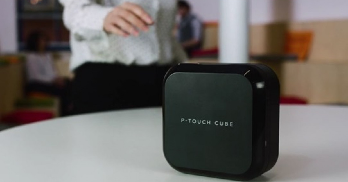 P-touch Cube Mobile Label Maker - PTP710BT