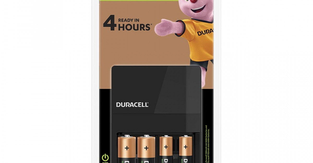 Duracell Hi-Speed Battery Charger Set with 4 Batteries