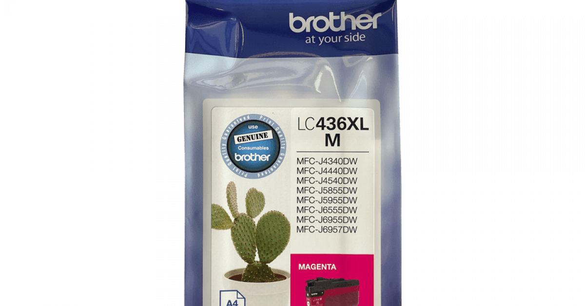 Brother LC436XL Magenta Ink Cartridge, Stationery Online