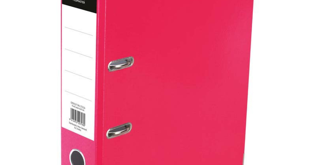 FM Binder Vivid Shocking Pink A4 Lever Arch